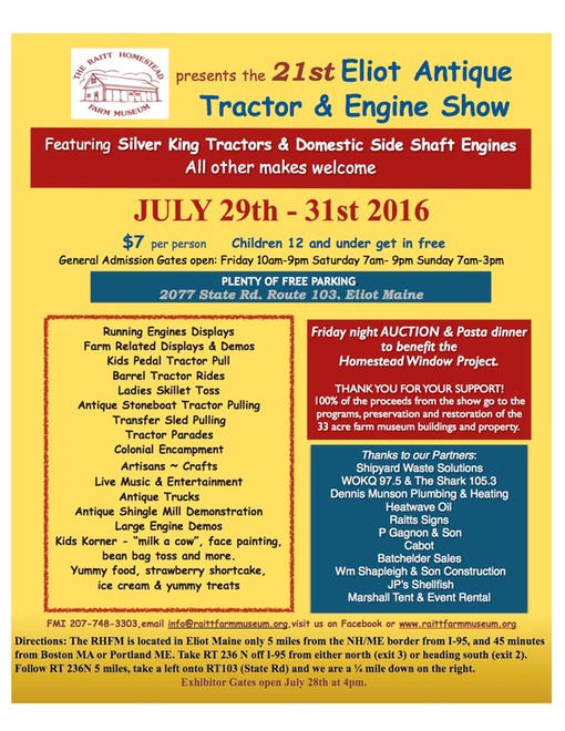 2016 Tractor Show flyer